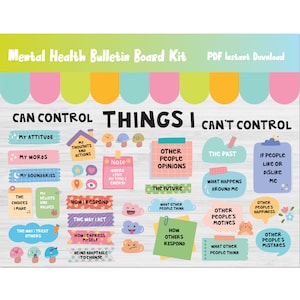Mental Health Bulletin Board Kit/sel/social Emotional Learning/school ...