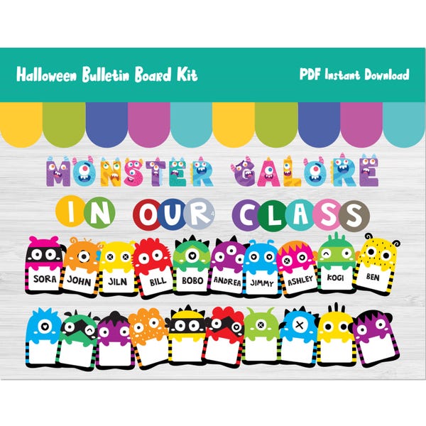 Halloween Classroom Door - Etsy