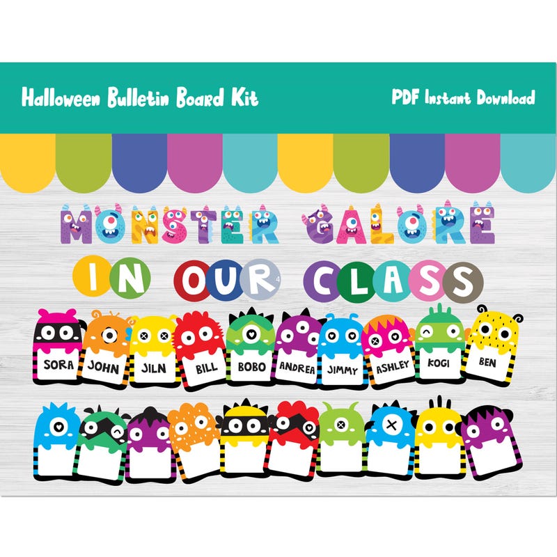 Halloween Classroom Door - Etsy