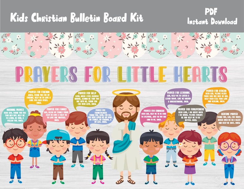 Church Christian Bulletin Board Kit/prayer Wall Door Decor/sunday ...