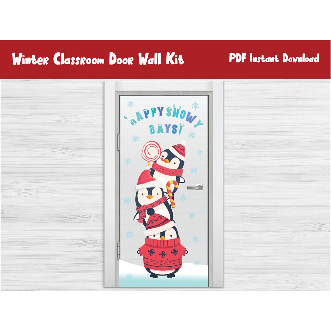 Winter Classroom Door Decor/christmas/kindergarten Wall Decoration ...