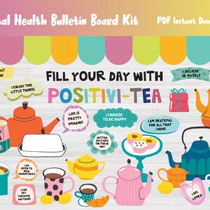 Mental Health Bulletin Board Kit/growth Mindset/positive Affirmation ...