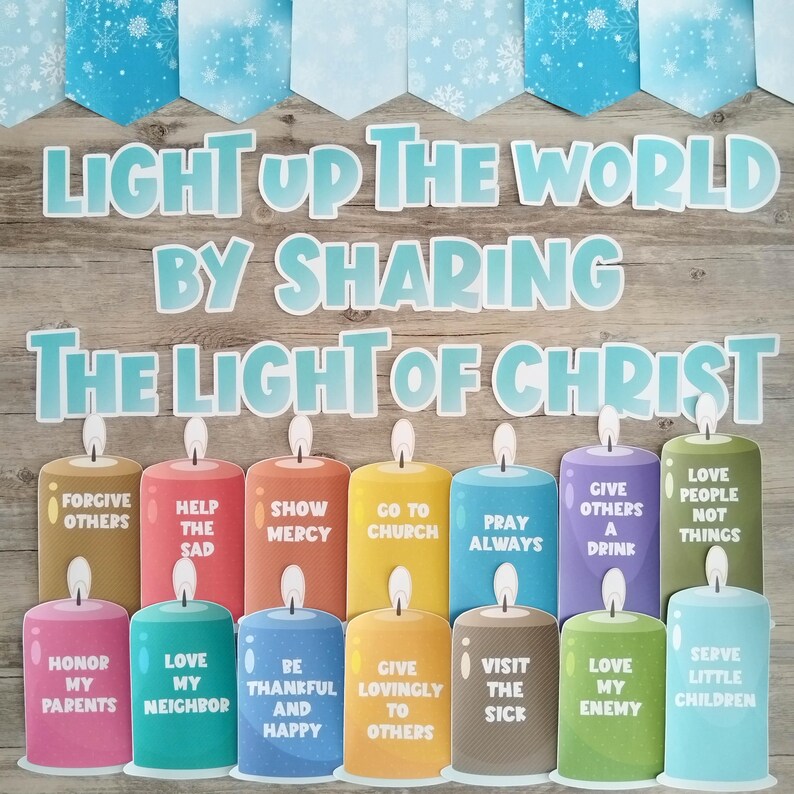 Christian Christmas Bulletin Board Kit/church/winter Holiday Classroom ...