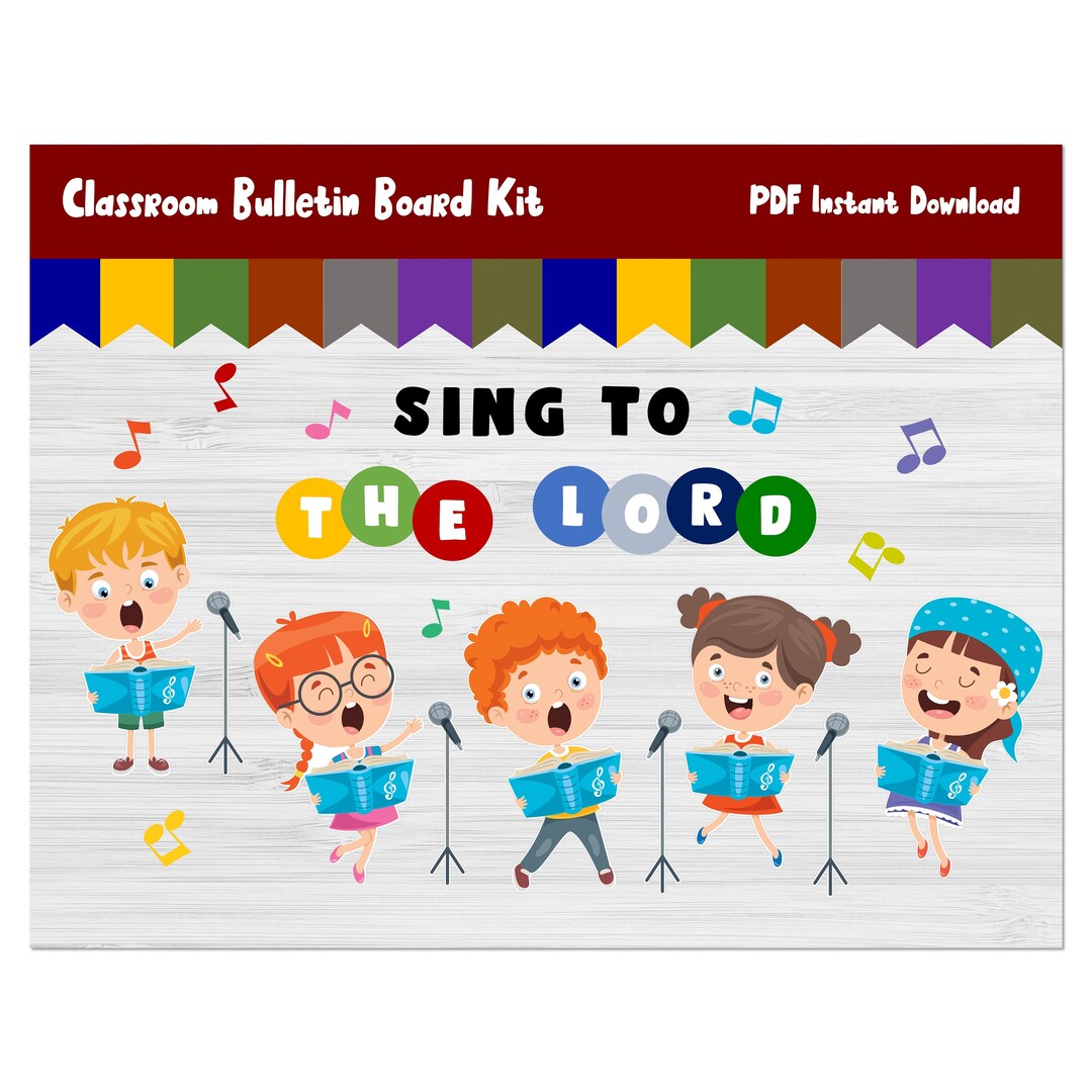 Christian Bulletin Board Kits/jesus Classroom Printable Decor/door Wall ...