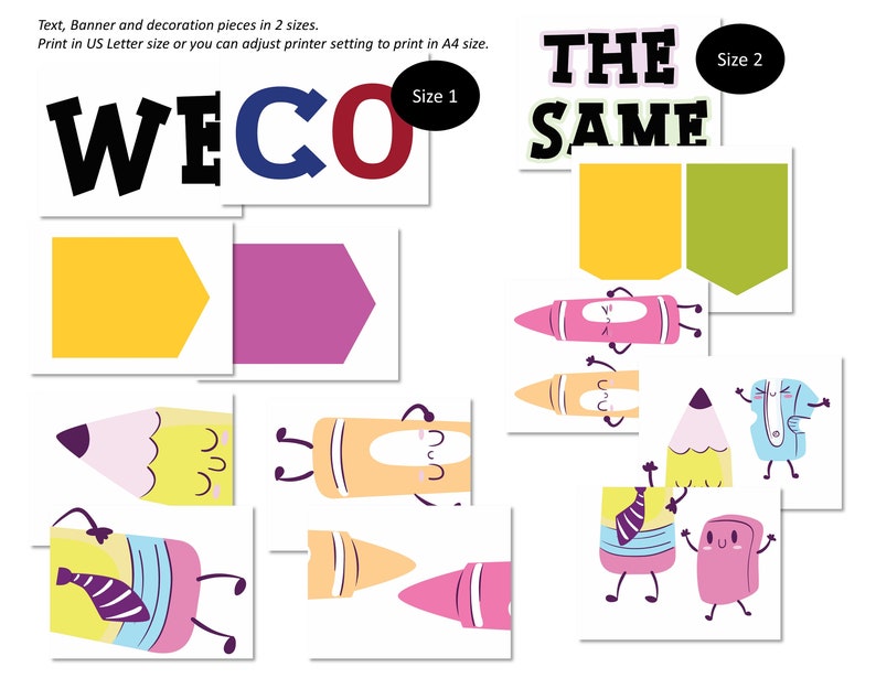 Preschool Bulletin Board Kits/kindergarten Classroom Door Display/class ...