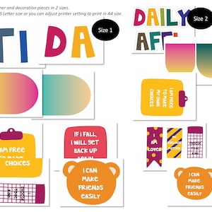 Daily Affirmation/mental Health Bulletin Board Kit/school Counseling ...