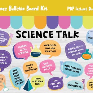 Science Talk Bulletin Board Kit/classroom Decor/elementary/primary ...