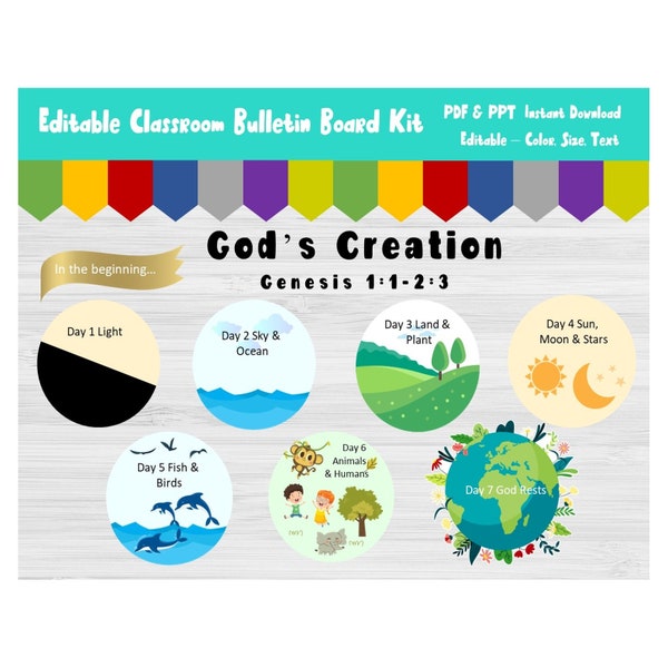 Preschool Bible Bulletin Board - Etsy