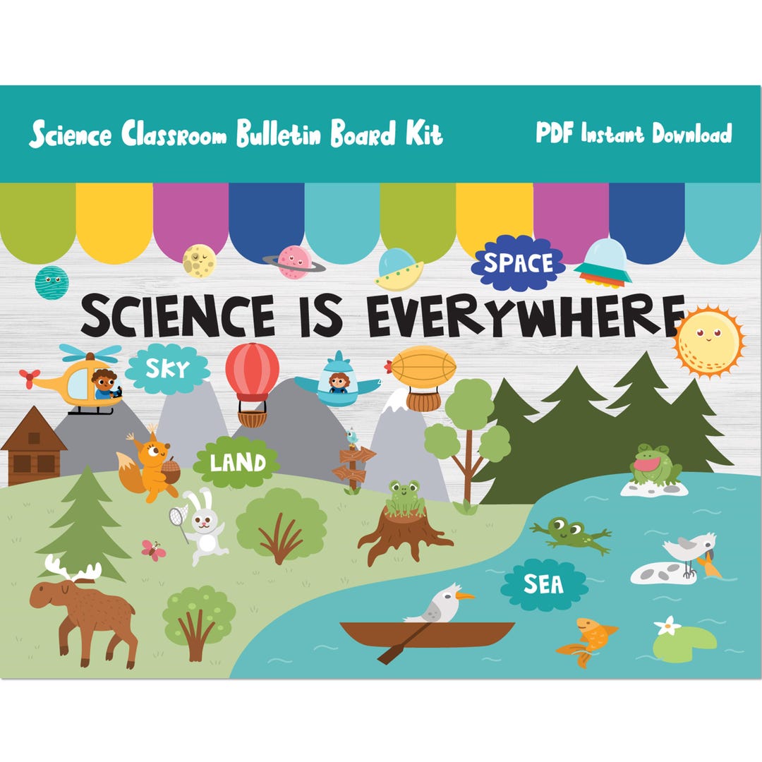 Science Bulletin Board Kit/kindergarten Classroom Decor/print/preschool ...