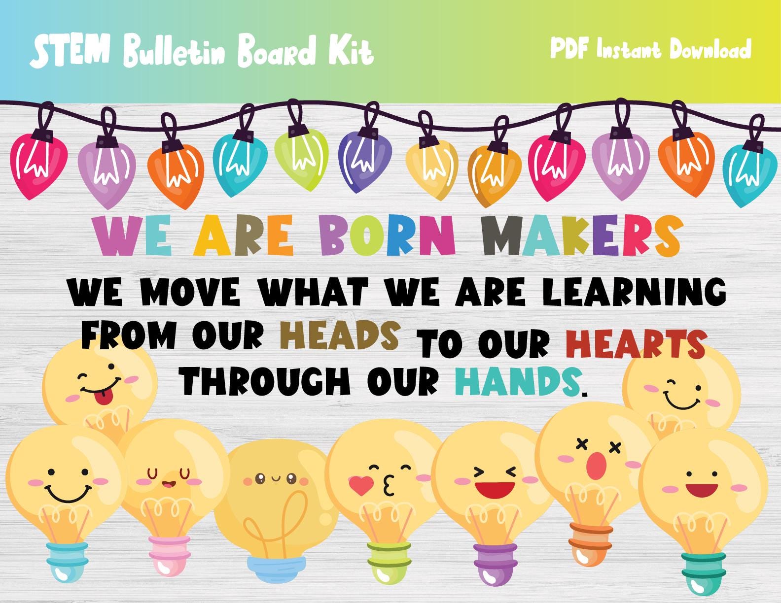 STEM Bulletin Board Kit/computer Lab/tech Technology Classroom/wall ...