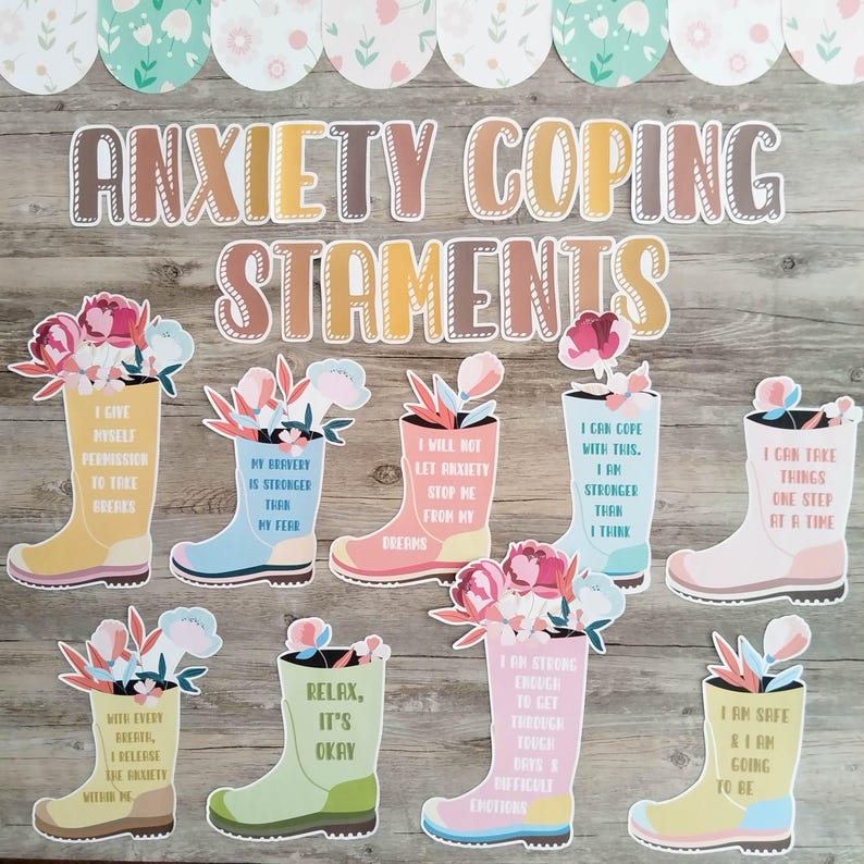 Mental Health Bulletin Board Kit/anxiety/school Counselor/counseling ...