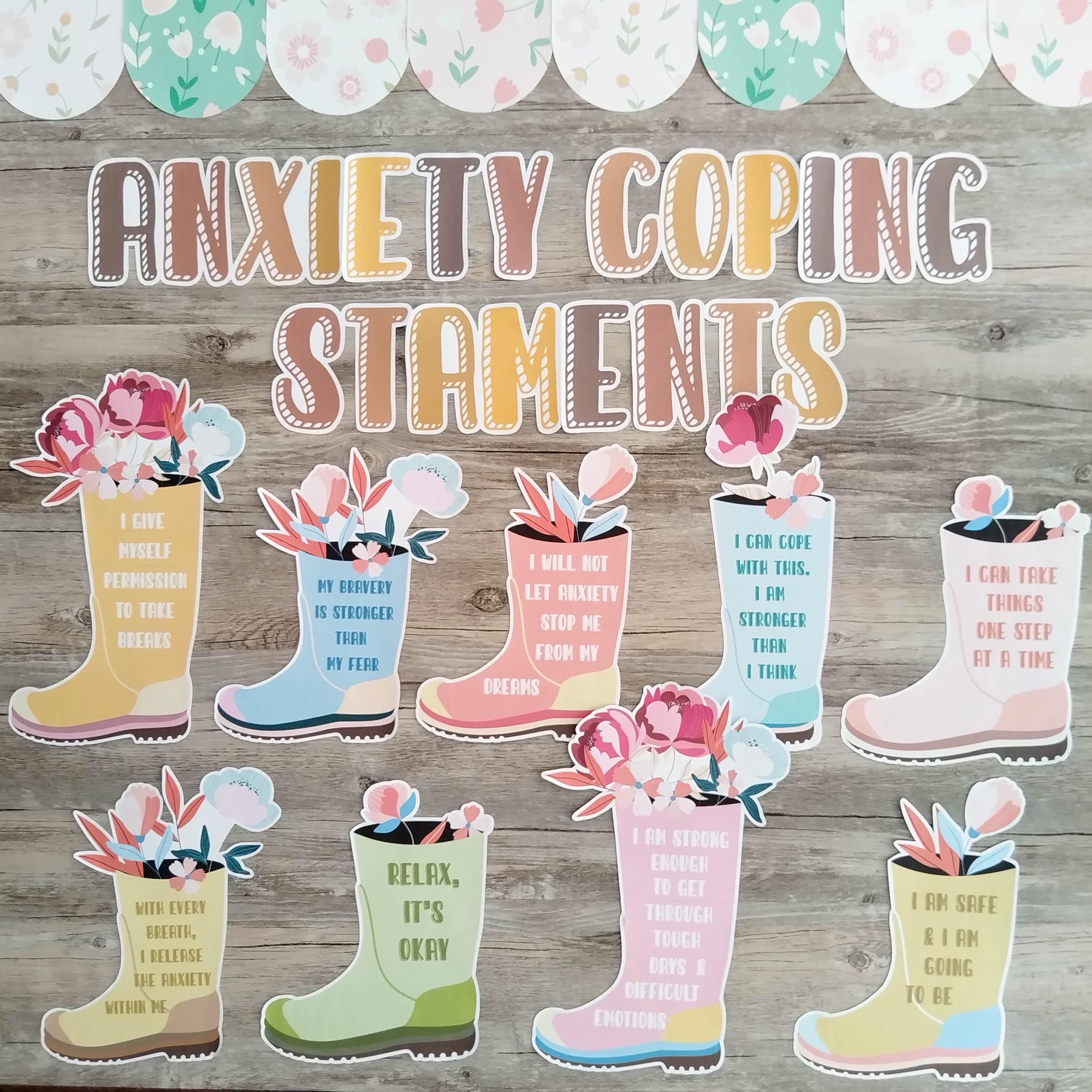 Mental Health Bulletin Board Kit/anxiety/school Counselor/counseling ...