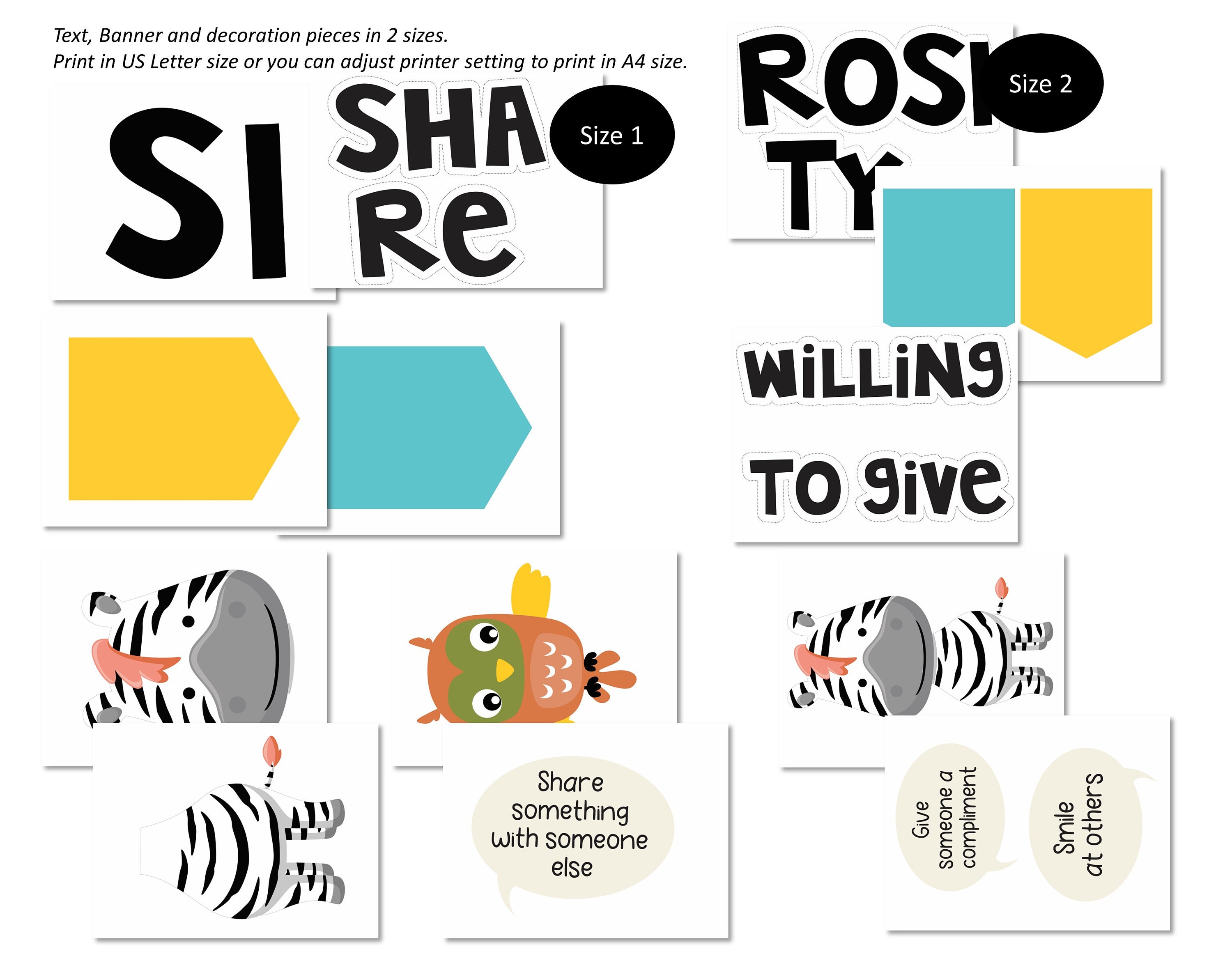 Character Traits Bulletin Board Kit/preschool Classroom Decor ...