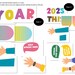 New Year January Bulletin Board Kit/2025 Classroom Wall Door Decor ...