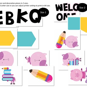 Welcome Back to School Bulletin Board Kit/kindergarten/preschool/prek ...