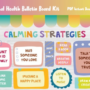 Mental Health Bulletin Board Kit/school Counseling Office Wall Decor ...