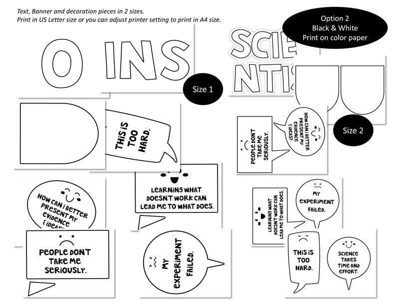 Science Talk Bulletin Board Kit/classroom Decor/elementary/primary ...