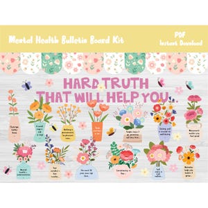 Mental Health Bulletin Board Kit/school Counselor/counseling Wall Door ...