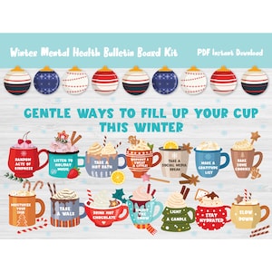 Winter Mental Health Awareness Bulletin Board Kit/classroom Decor ...
