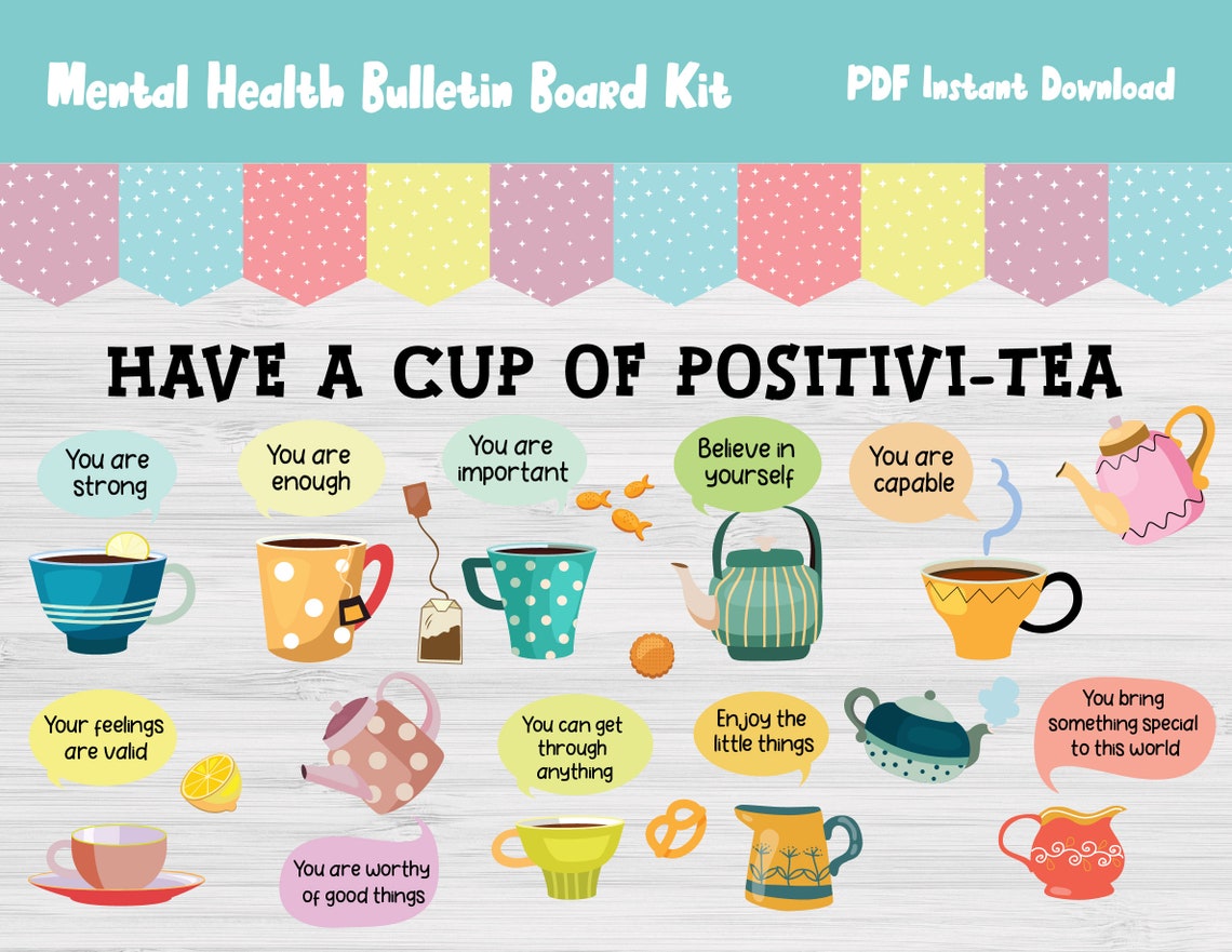 Mental Health Bulletin Board Kits/sel/social Emotional Learning/school ...