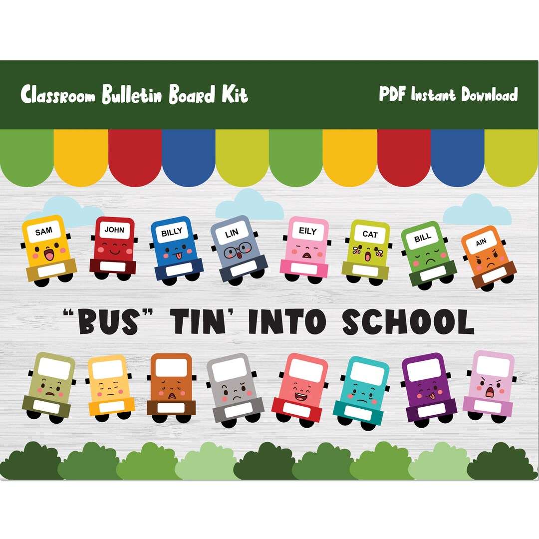 Welcome Back to School Bulletin Board Kit/new School Year/kindergarten ...