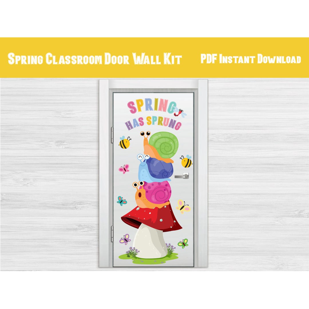 Spring Classroom Door Decor/kindergarten Wall Decoration/preschool ...