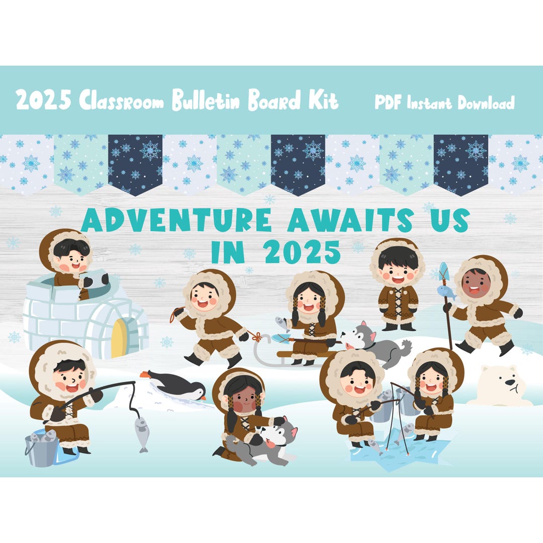 2025 New Year January Bulletin Board Kit/classroom Wall Door Decor ...