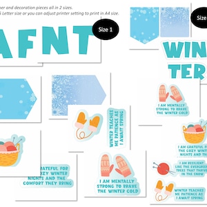 Winter Affirmation Bulletin Board Kit/mental Health Awareness/classroom ...