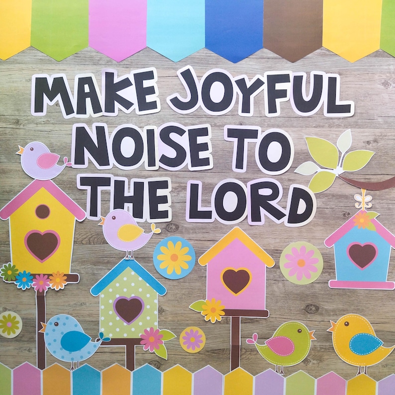 Spring Church Bulletin Board Kit/sunday School Christian Classroom ...