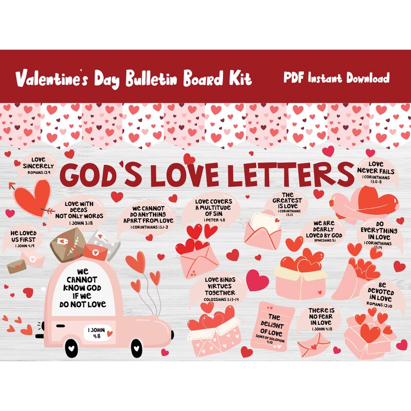 Christian Valentines Bulletin Board - Etsy