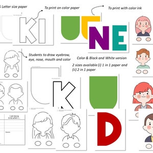 Kindness Bulletin Board Kit/kindergarten Classroom Printable/preschool ...