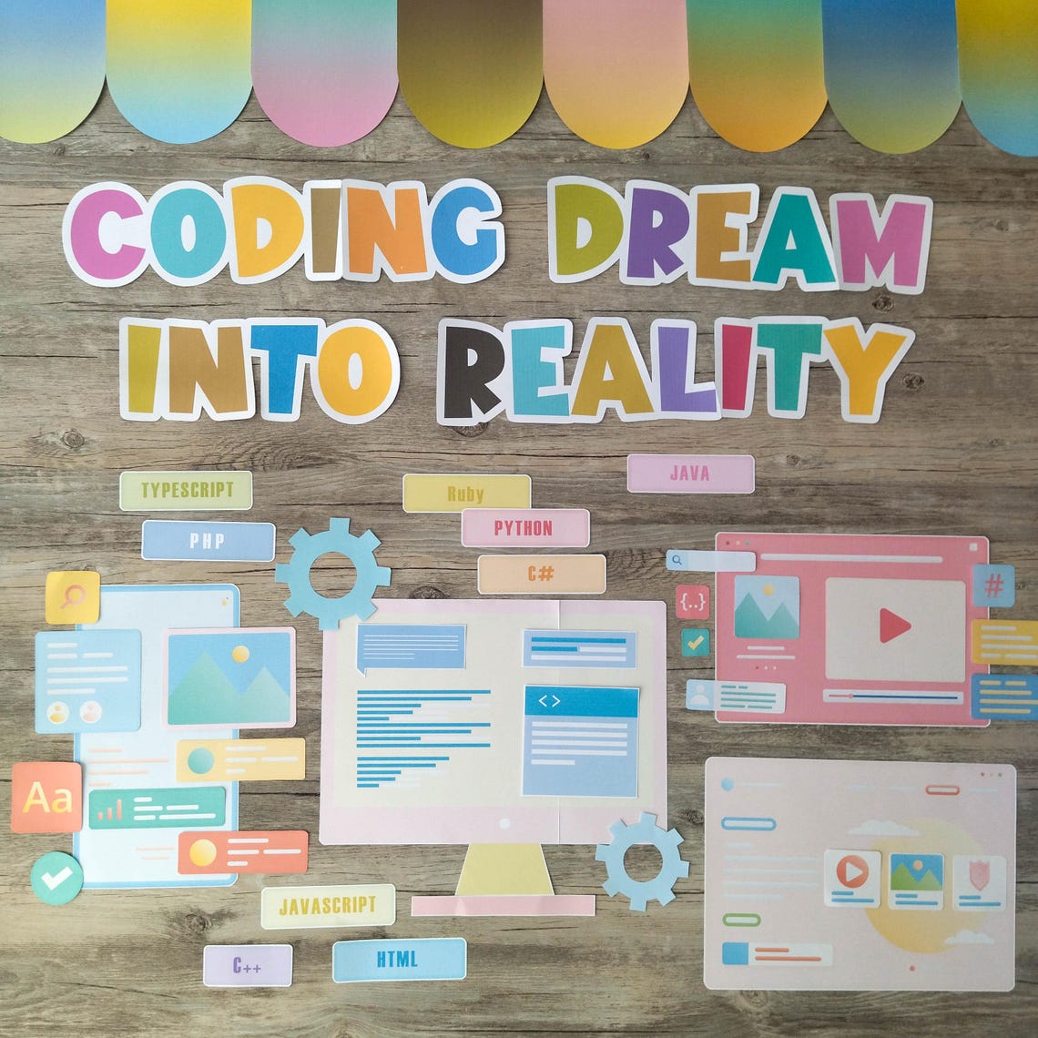 Coding Bulletin Board Kit/computer Science/lab/classroom/technology ...