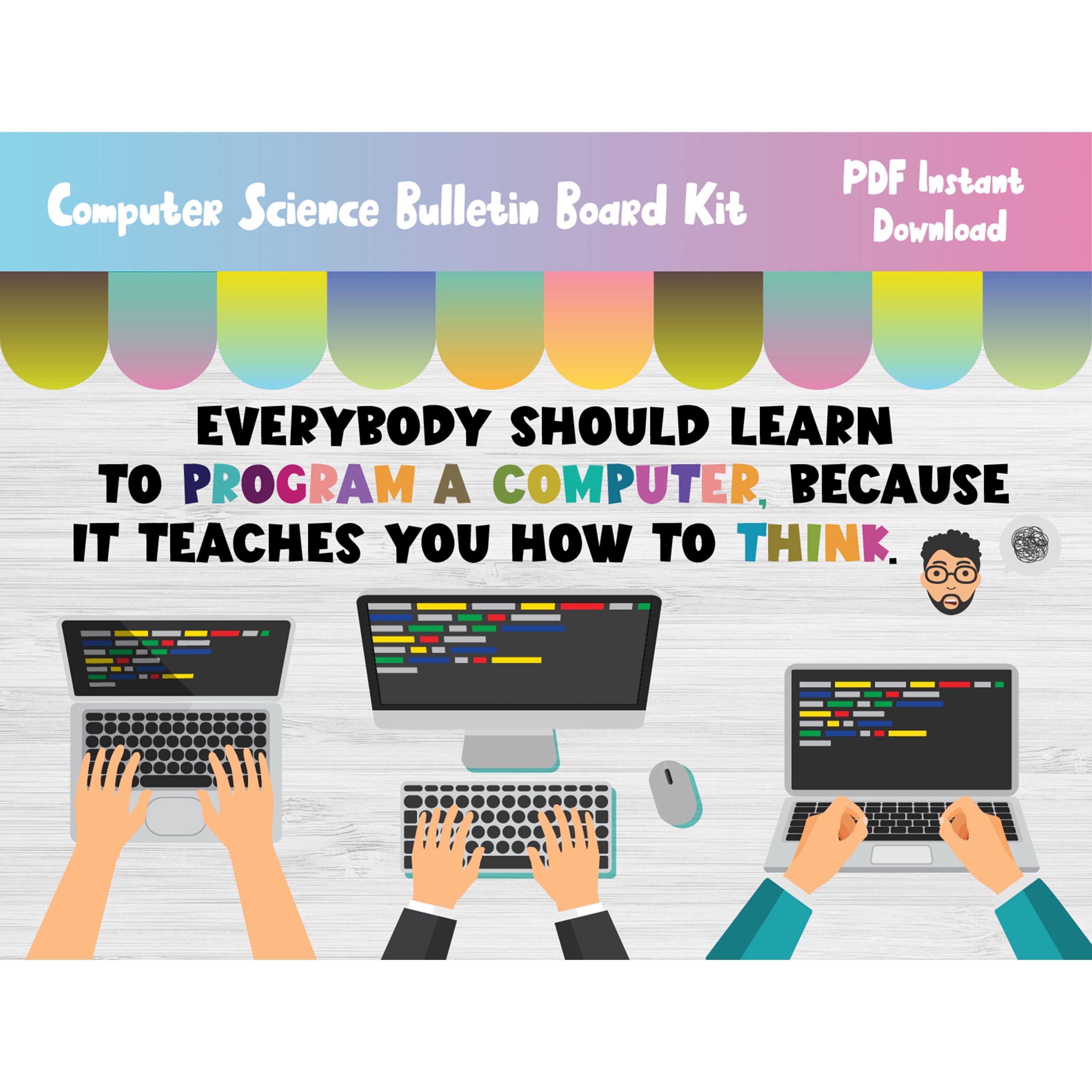 Coding Bulletin Board Kit/computer Science/lab/classroom/technology ...