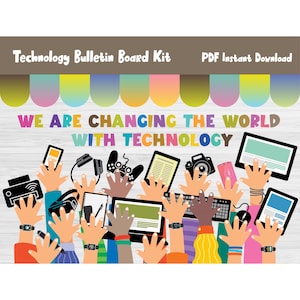 Tech Technology Bulletin Board Kit/computer Science/lab/classroom/wall ...