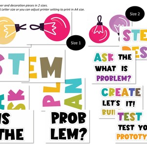 STEM Bulletin Board Kit/engineering Classroom/wall Decor/door Display ...
