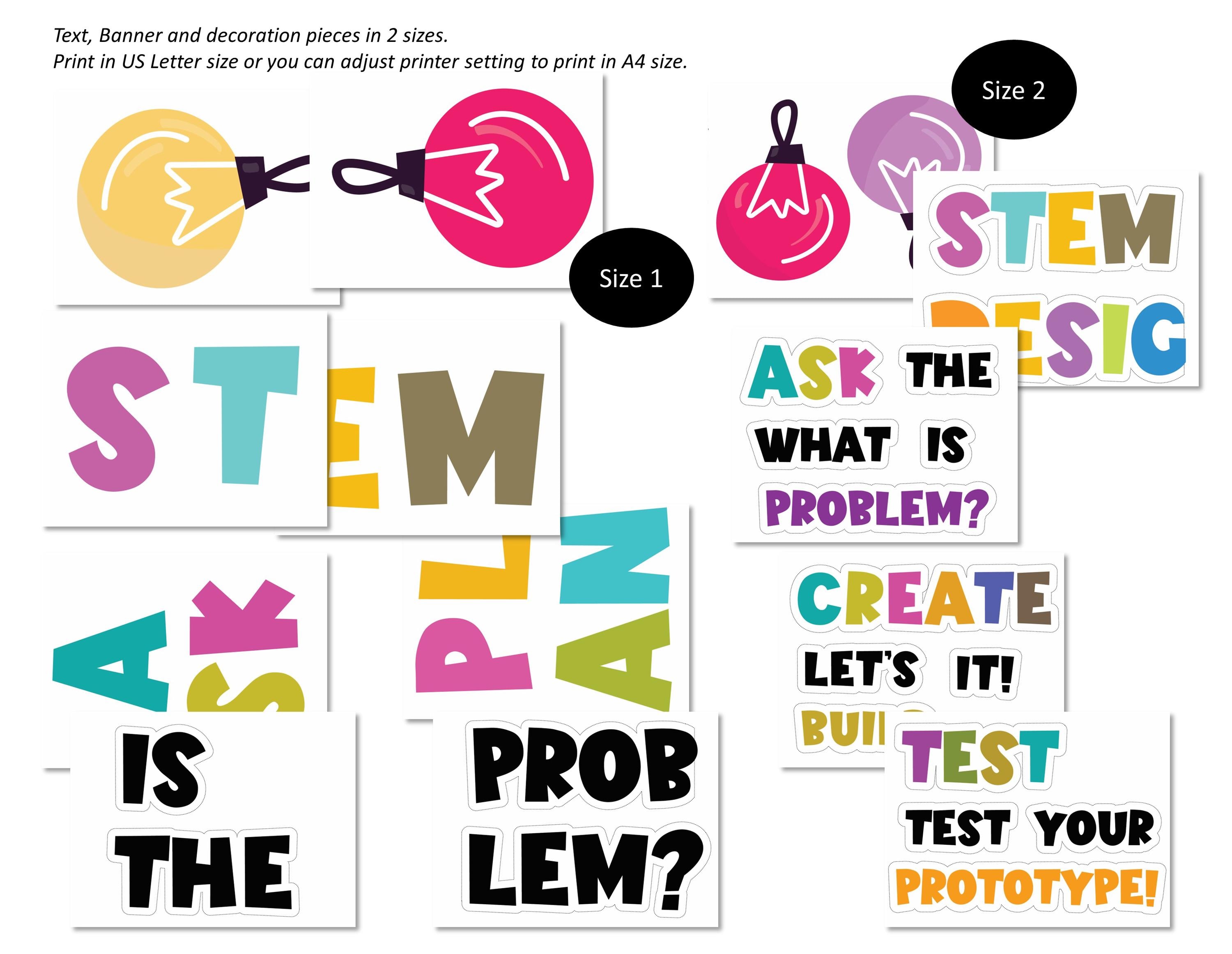 STEM Bulletin Board Kit/engineering Classroom/wall Decor/door Display ...