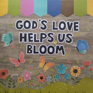 Spring Bulletin Board Kit/church Christian Sunday School Classroom ...