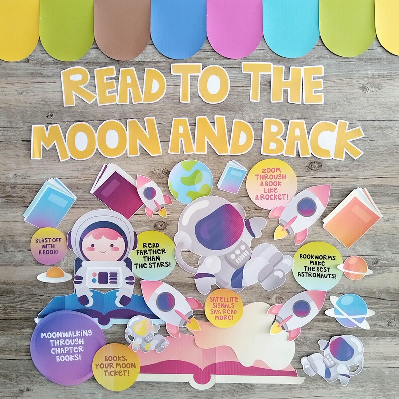 Library Reading Corner Bulletin Board Kit/classroom Wall Door Decor ...