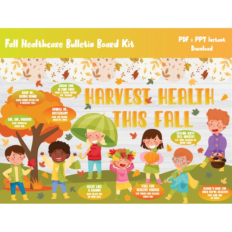 Healthcare Fall Bulletin Board - Etsy