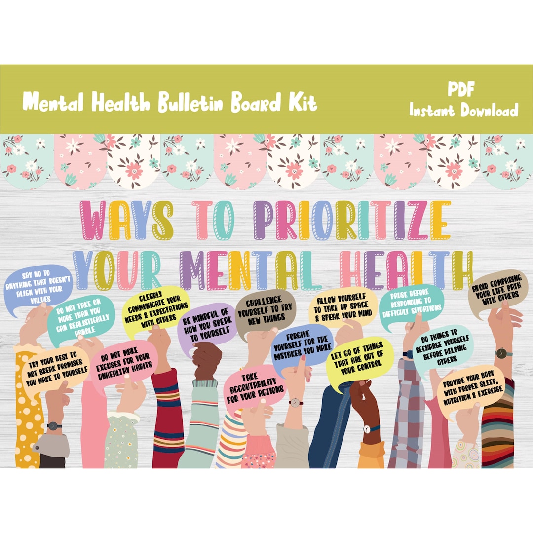 Mental Health Bulletin Board Kit/school Counselor/social Worker ...