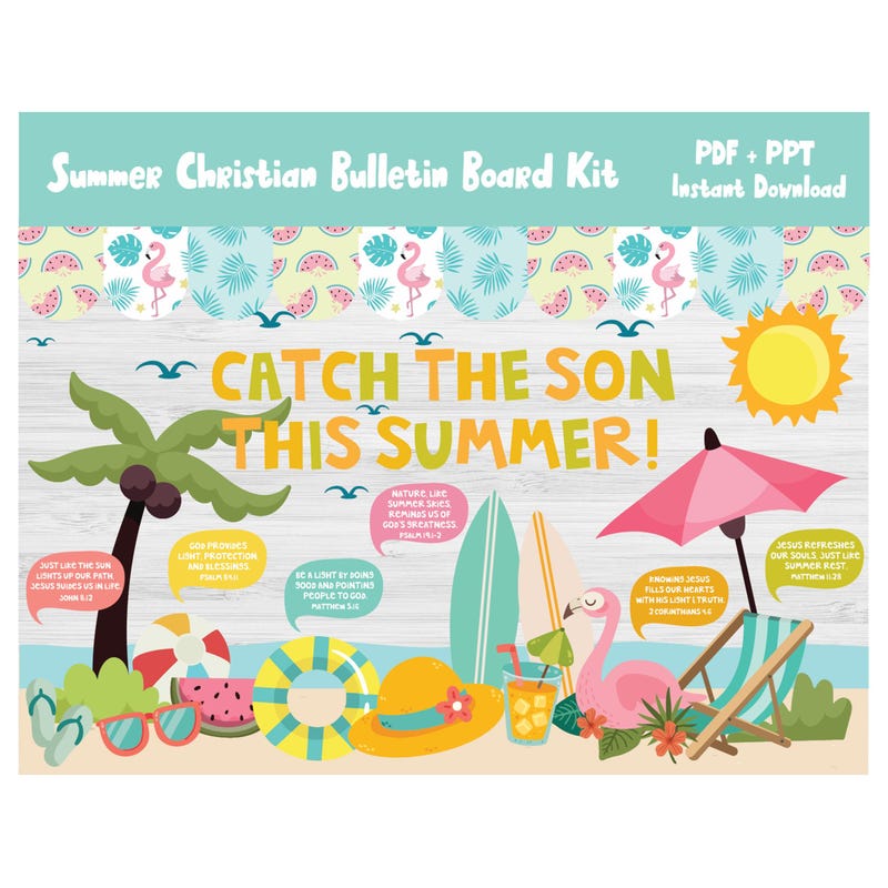 Church Summer Bulletin Board Ideas - Etsy
