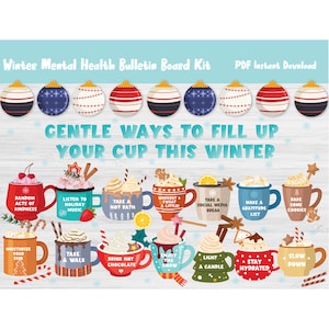 Winter Mental Health Awareness Bulletin Board Kit/self/classroom Wall ...