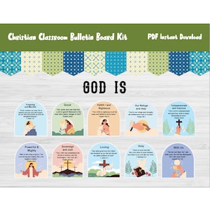 Christian Bulletin Board Kit/bible Verse/sunday School Classroom ...