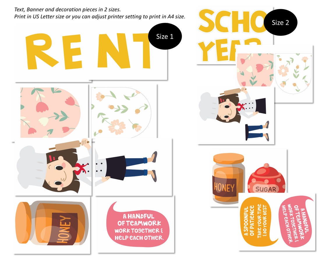 Lunchroom Back to School Bulletin Board Kit/welcome Back Lunch Room ...
