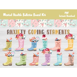 Mental Health Bulletin Board Kit/anxiety/school Counselor/counseling ...