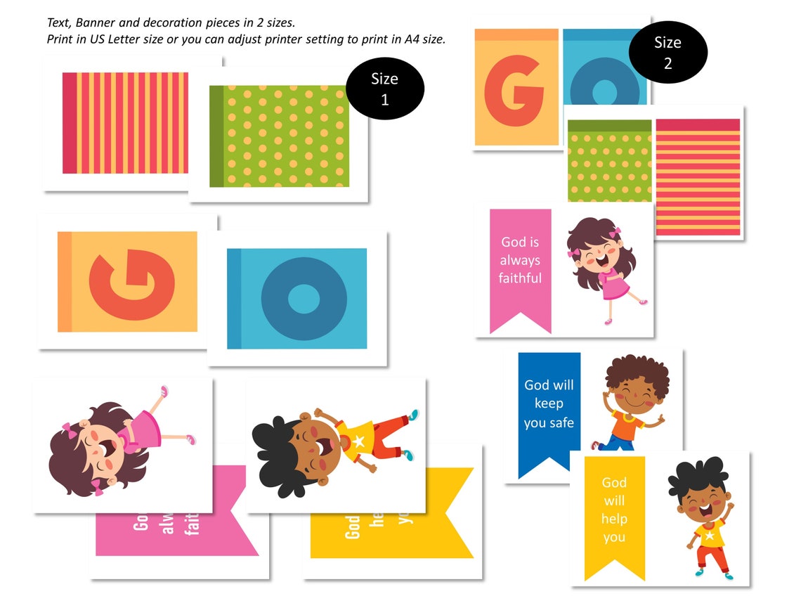 Christian God's Promises Bulletin Board Kit/bible Verse/sunday School ...