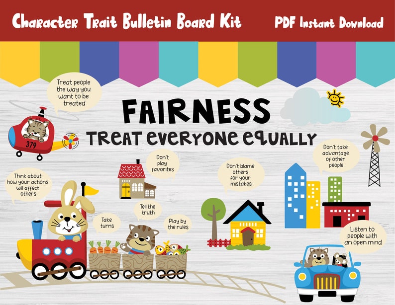 Character Traits Bulletin Board Kit/preschool Classroom Decor ...