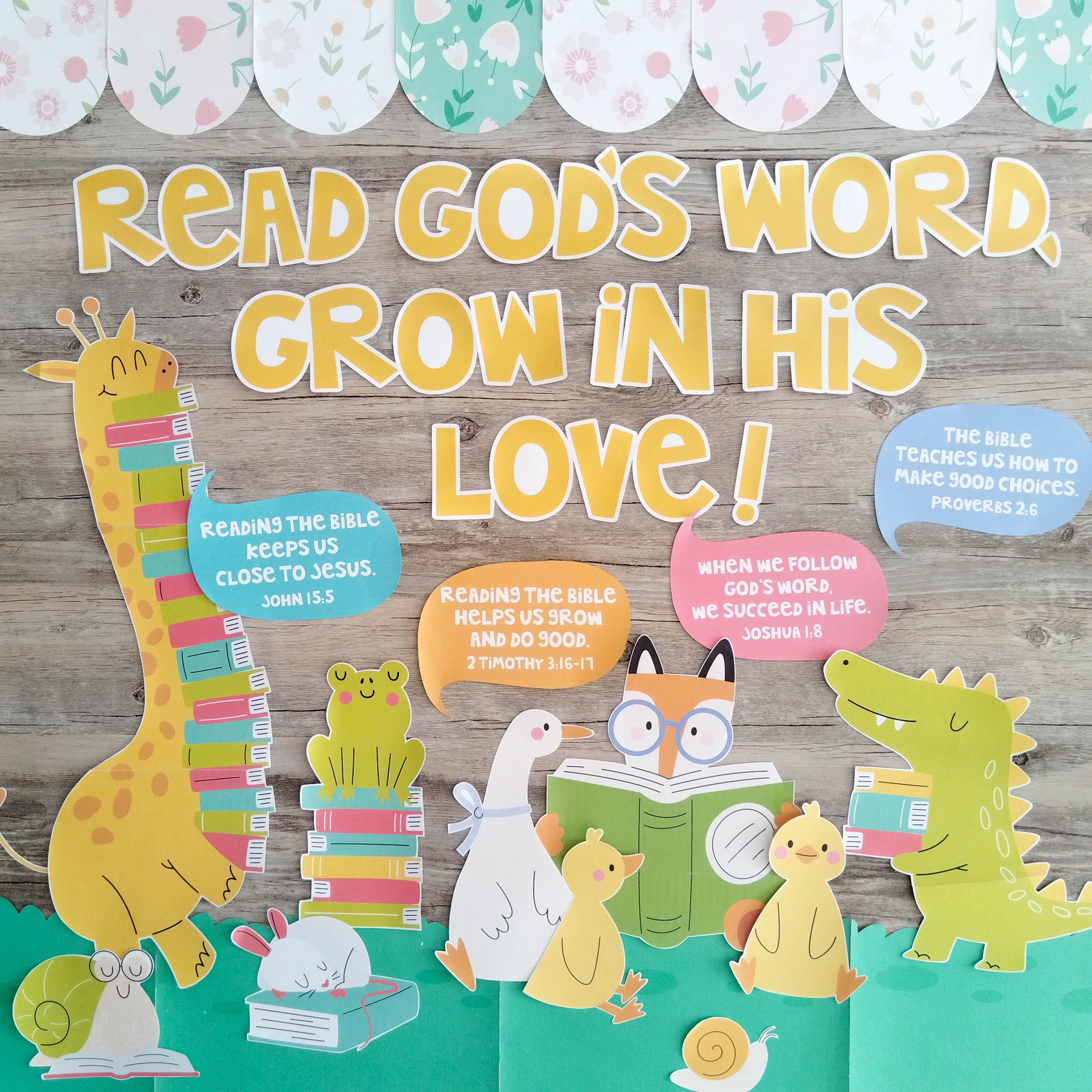Christian Church Bulletin Board Kit/sunday School Classroom Wall Door ...