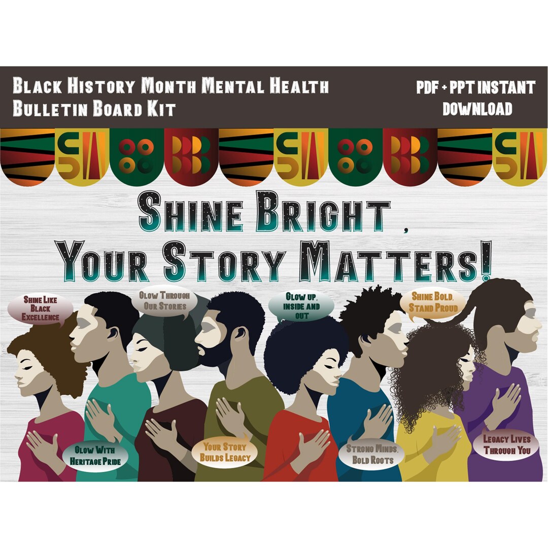 Black History Month Bulletin Board Kit/february Classroom Wall Decor ...