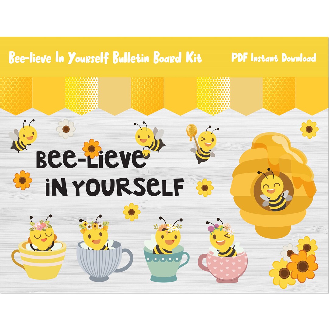 Growth Mindset Bulletin Board Kit/kids Mental Health/kindergarten ...